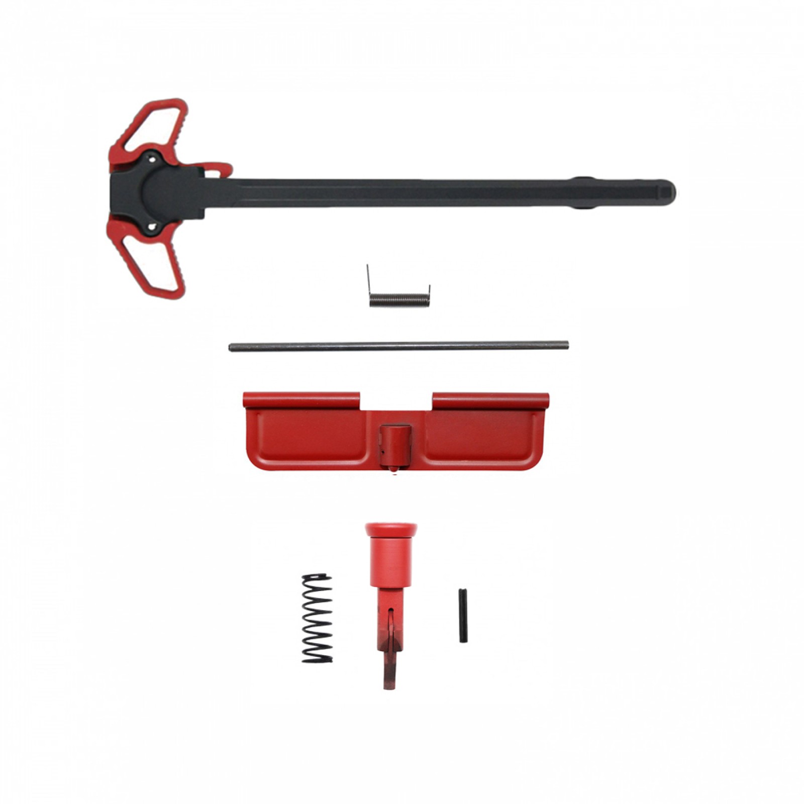 CERAKOTE RED| AR-10 Bundle Upgraded Dual Ambidextrous Charging Handle ...