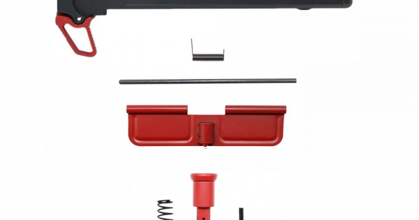 CERAKOTE RED| AR-10 Bundle Upgraded Dual Ambidextrous Charging Handle ...