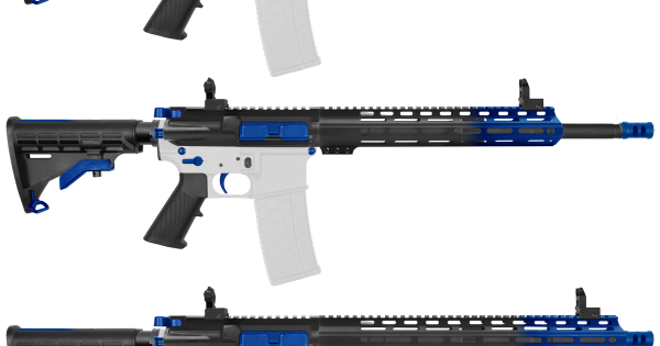 AR-15 .223/5.56 16" BARREL W/ HANDGUARD SIZE OPTION | ''BLU GRA ...