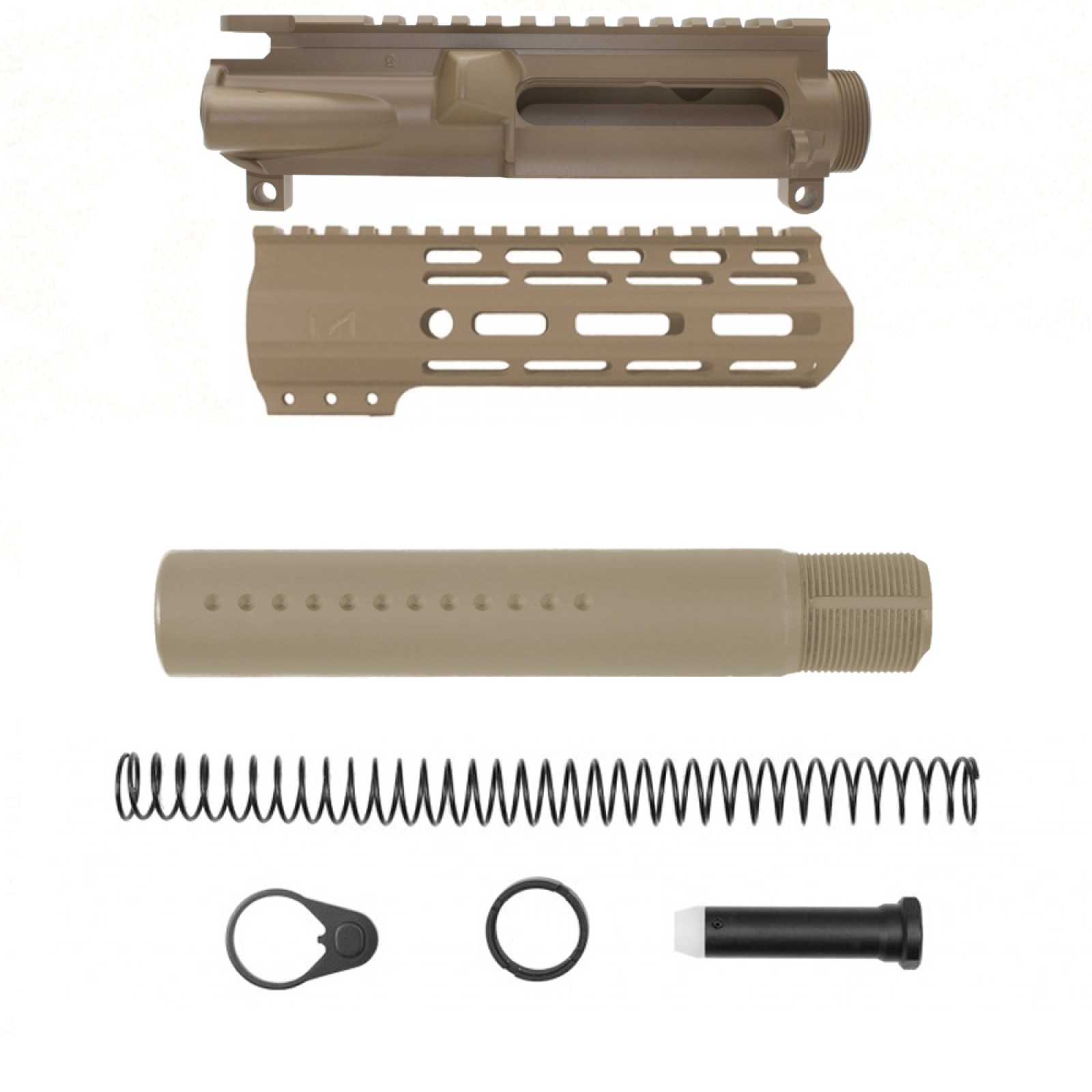AR-15 .223/5.56 5" Barrel 4" Handguard M Lok| ''FNLE-7 MARK II'' Pistol ...