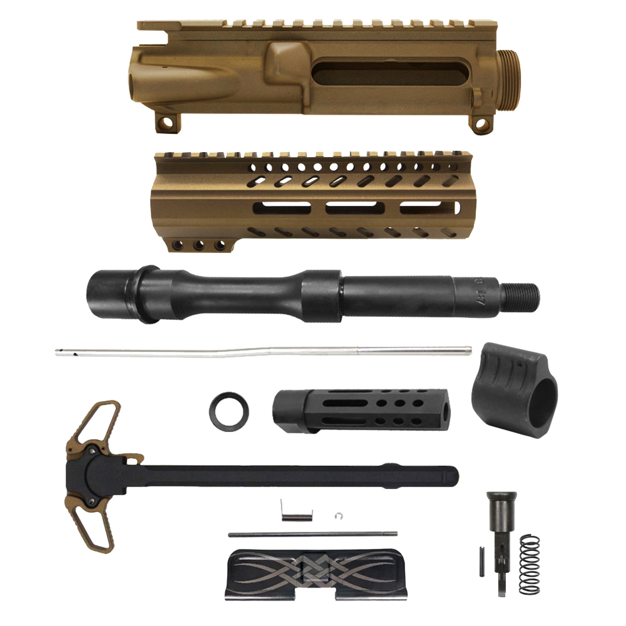 AR-15 .223/5.56 7.5" Barrel 7" M Lok Handguard with Cerakote Color ...