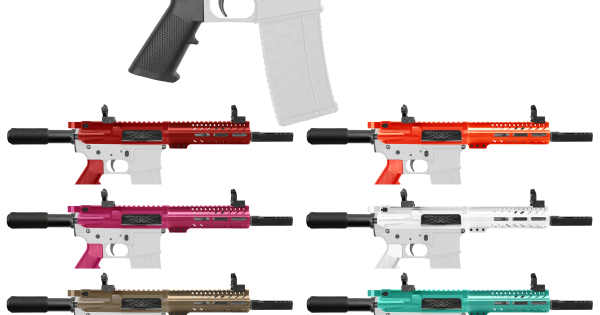 AR-15 .223/5.56 7.5" Barrel 7" M Lok Handguard with Cerakote Color ...