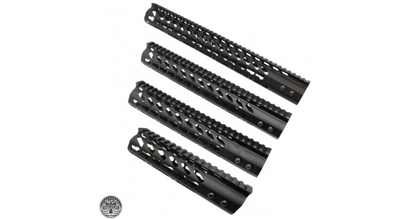 AR-15 Super Keymod Free Float Handguard 223 556 Steel Barrel Nut
