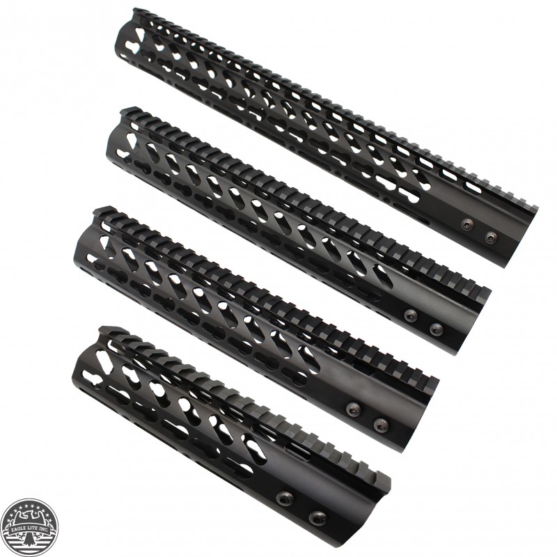 AR-15 Super Keymod Free Float Handguard 223 556 Steel Barrel Nut