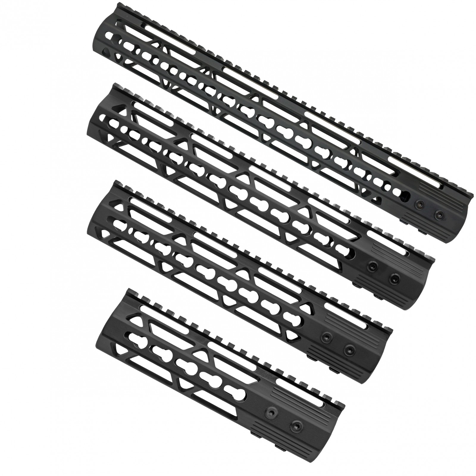 AR-15 Ultra Slim Keymod Handguards V2 W/ Steel Barrel Nut