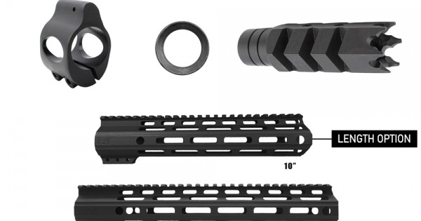 HANDGUARD LENGTH OPTION| AR-15 Parkerized Barrel, Muzzle Brake, Gas ...