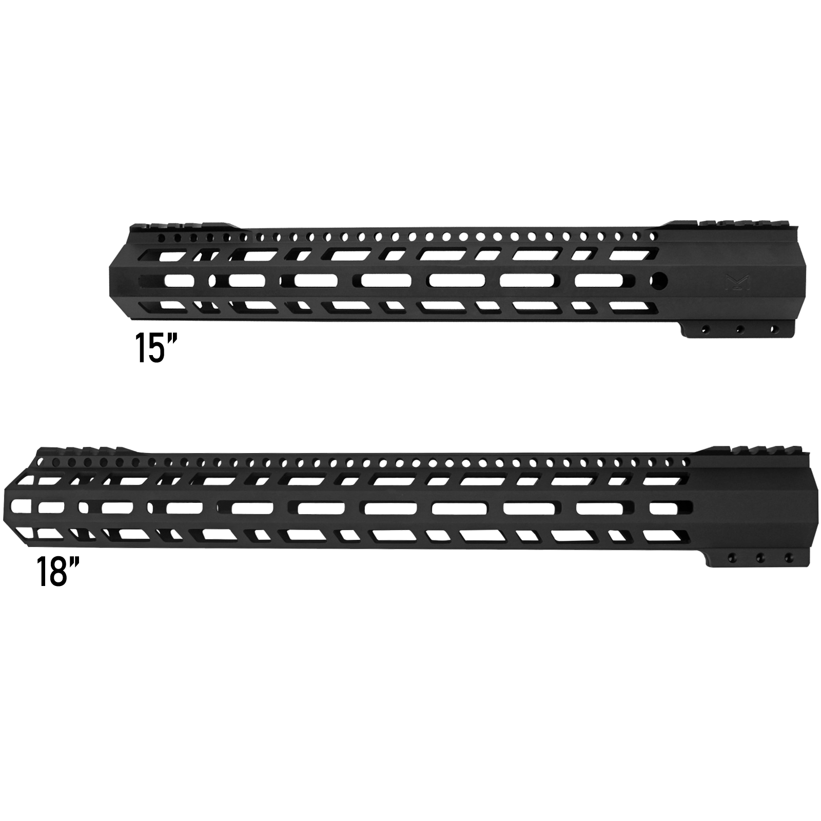 AR-10 / LR-308 15" 18'' Angle Cut Clamp On M-Lok Handguard | Made in USA