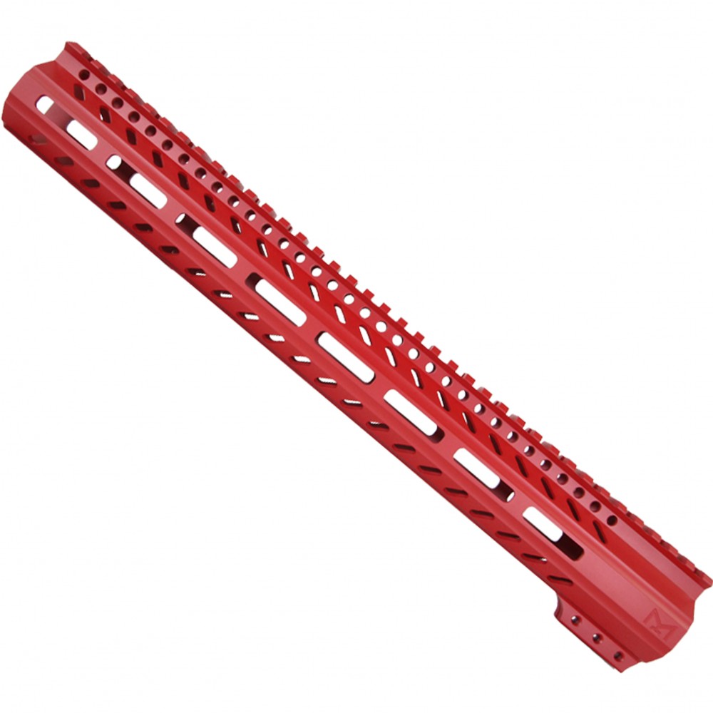 CERAKOTE RED | AR-15 M-LOK Super Slim Free Float Handguard with Steel ...