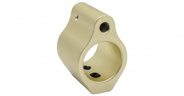 Low Profile Gold Aluminum Gas Block - OutdoorSportsUSA