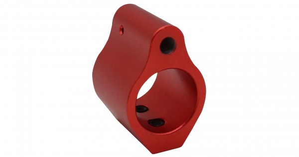 Low Profile Red Aluminum Gas Block - OutdoorSportsUSA
