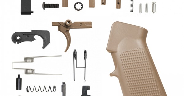 CERAKOTE FDE| AR-15 Lower Receiver Parts Kit |LPK-FDE W/ Safety and ...