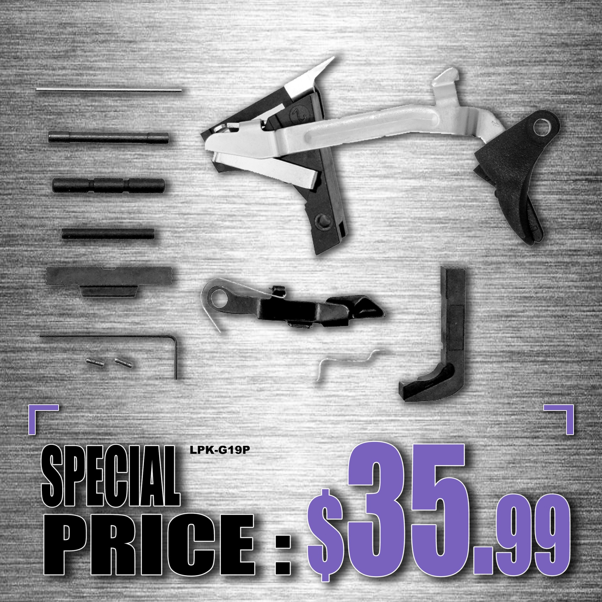 Glock 19 Lower Complete Parts Kit - OutdoorSportsUSA