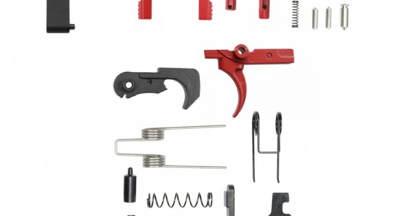CERAKOTE RED | AR-15 Lower Receiver Parts Kit | Without Grip & Screw ...