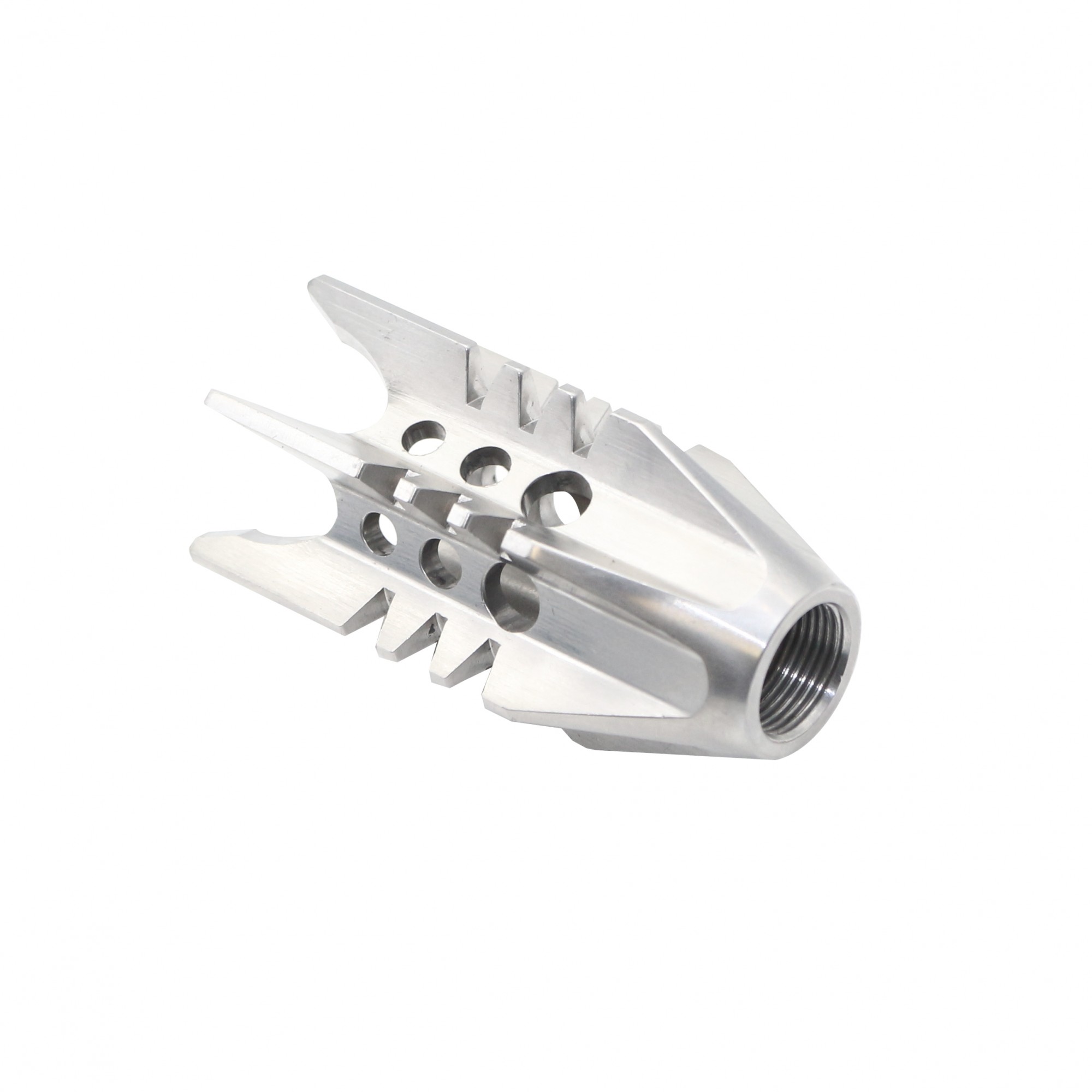 AR-15/.223/5.56 Booster Flash Hider 1/2x28" Thread Pitch Stainless ...