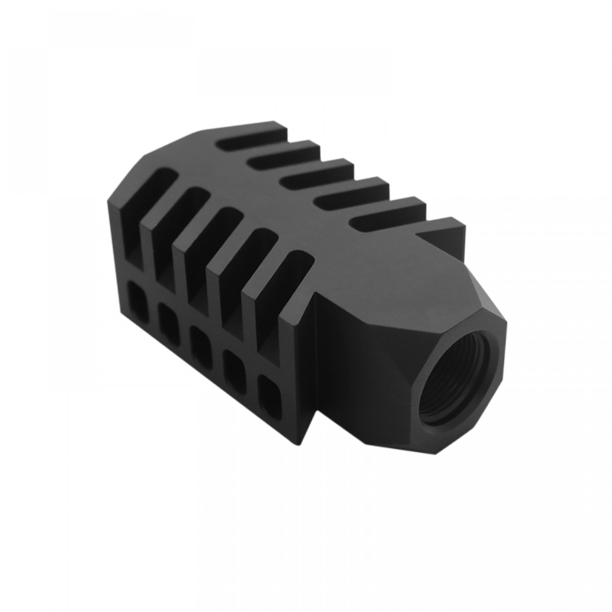 AR-10 LR-308 Barrett Style Muzzle Brake V2 Thread Pitch - OutdoorSportsUSA