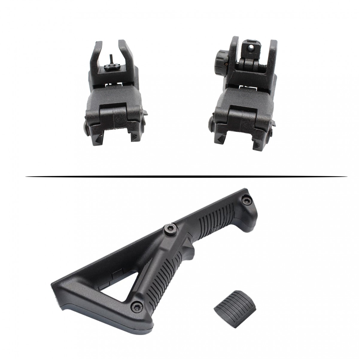 CERAKOTE COLOR OPTION| Three Piece Polymer Angled Foregrip Pistol Length