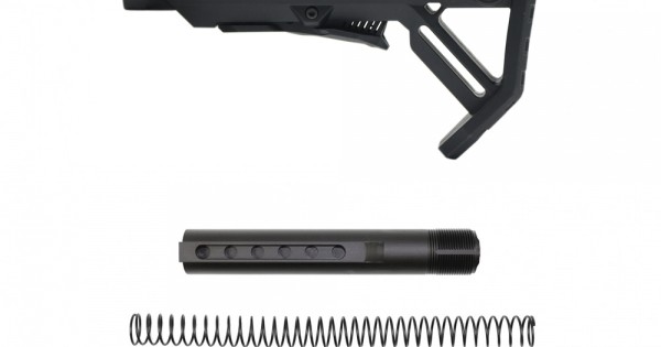 AR-9 CARBINE COLLAPSIBLE STOCK W/ 6-POSITION BUFFER TUBE KIT| 7 oz| MIL ...