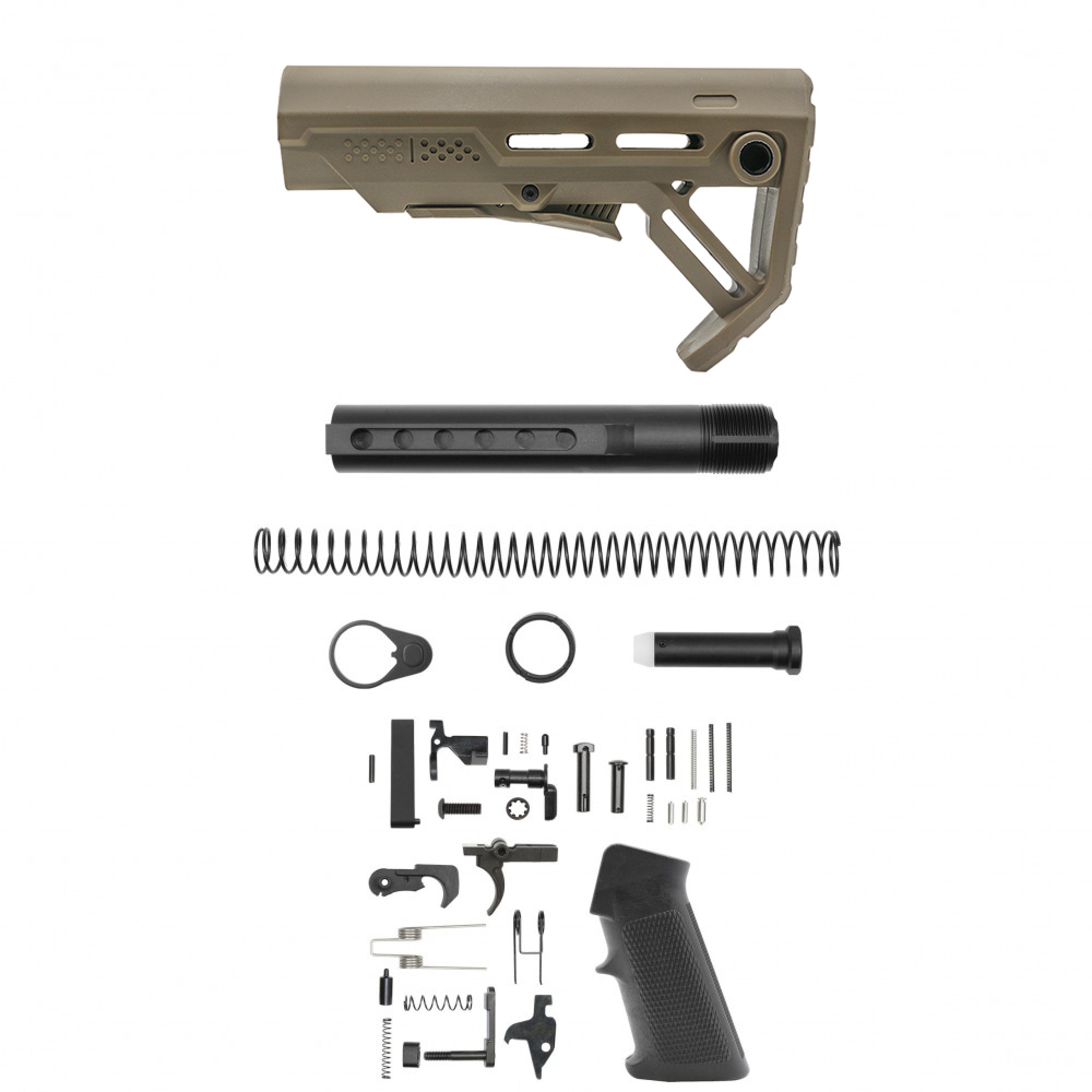 AR-15/.223/ 5.56 STANDARD LOWER BUILD KIT WITH CARBINE COLLAPSIBLE ...