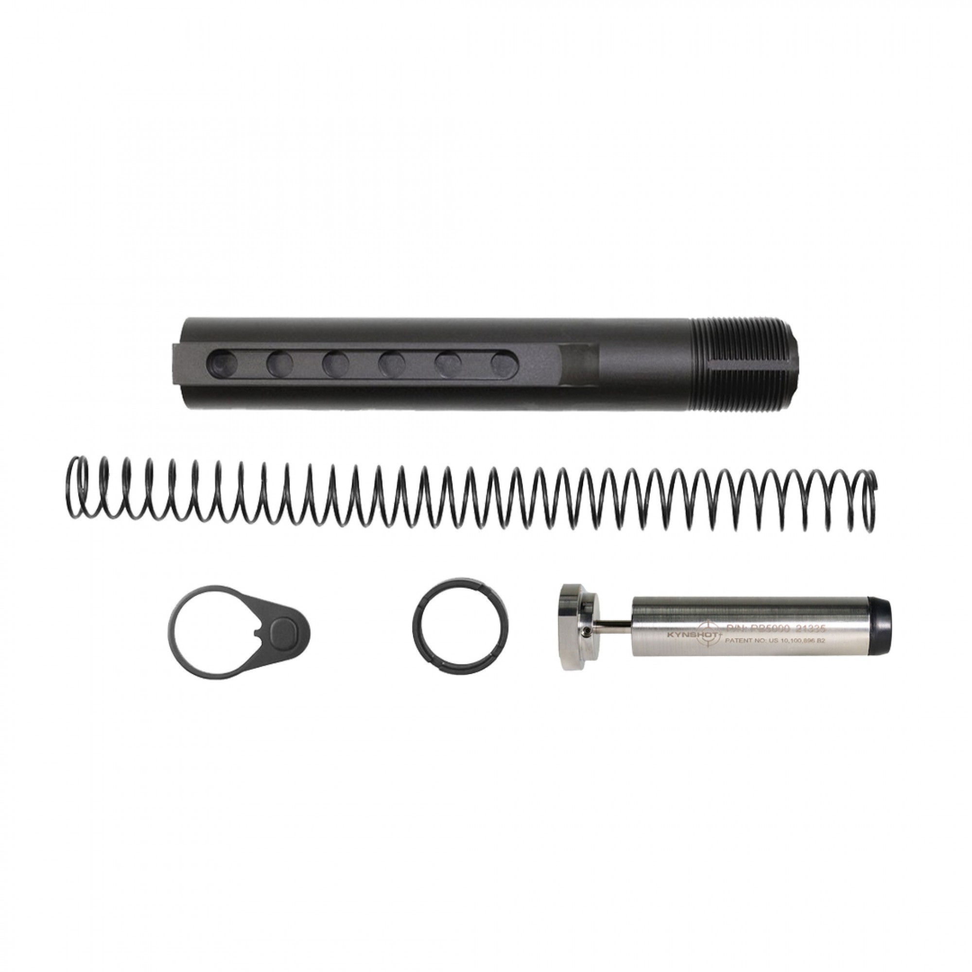 AR-15 6-Position Mil-Spec Carbine Buffer Tube Kit w/ KYNSHOT MARKSMAN ...