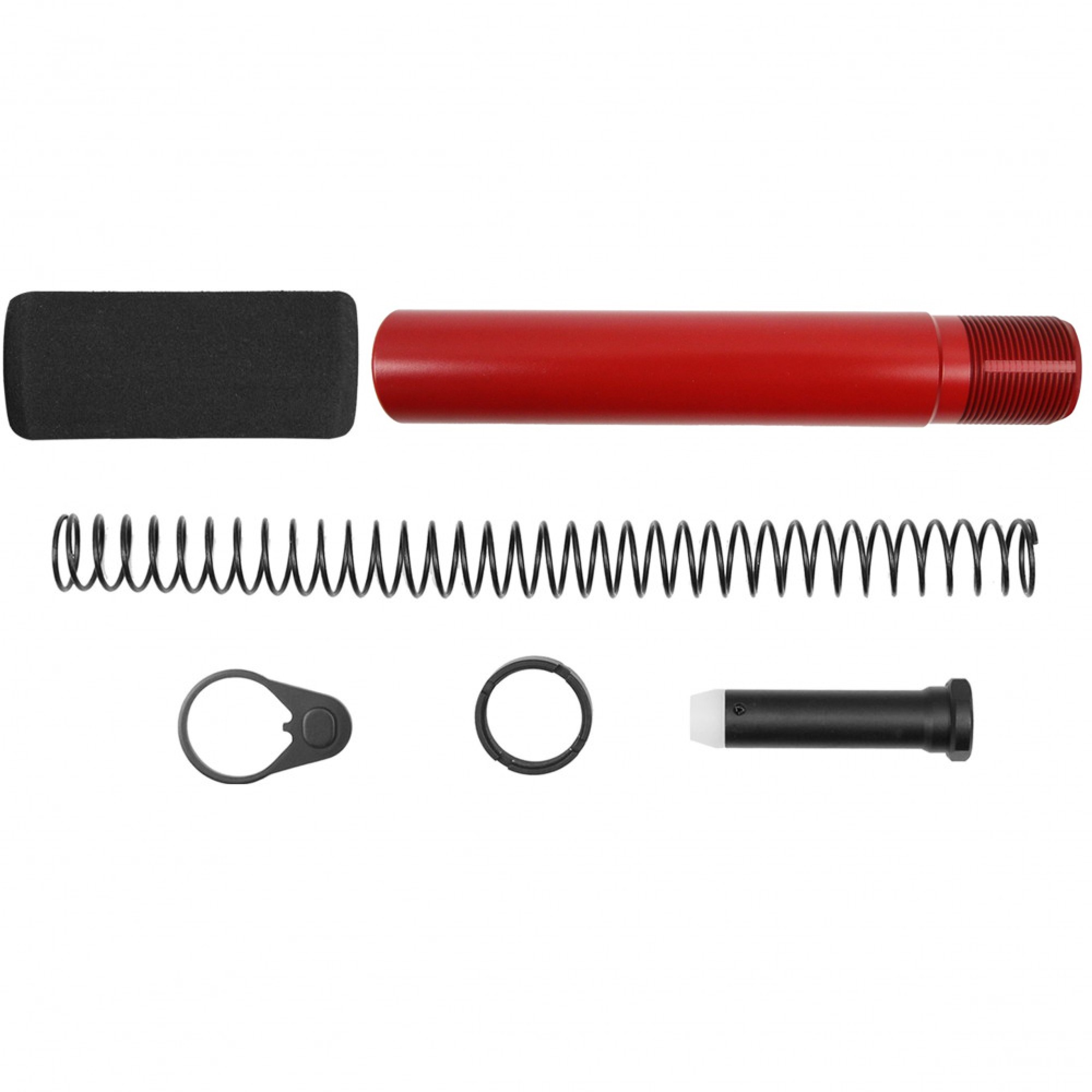 CERAKOTE RED |AR-15 .223/5.56 Complete Pistol Buffer Tube Kit ...