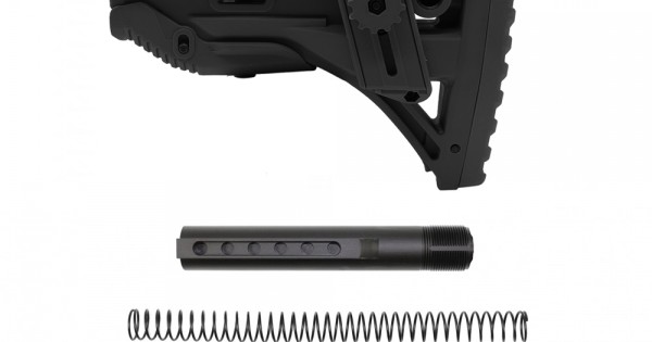 AR-9 Adjustable Cheek Riser Carbine Stock and 6 Position Buffer Tube ...
