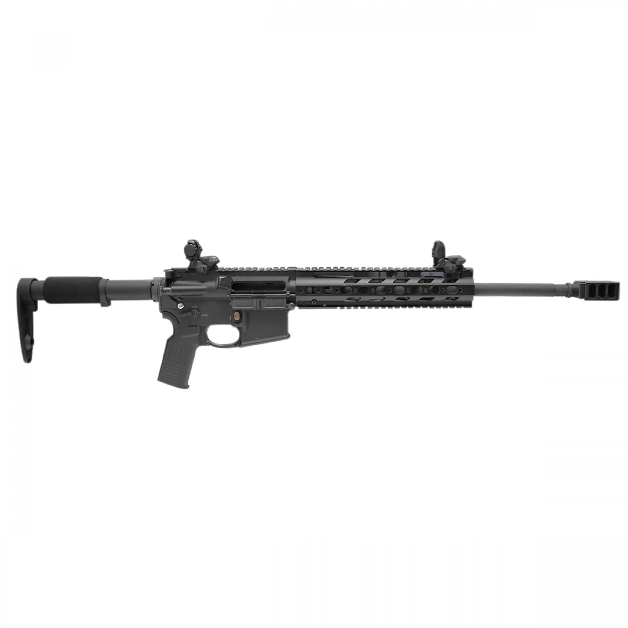 AR-15 "Skeleton" Stock 9" Buffer Tube Kit Butt Plate - OutdoorSportsUSA