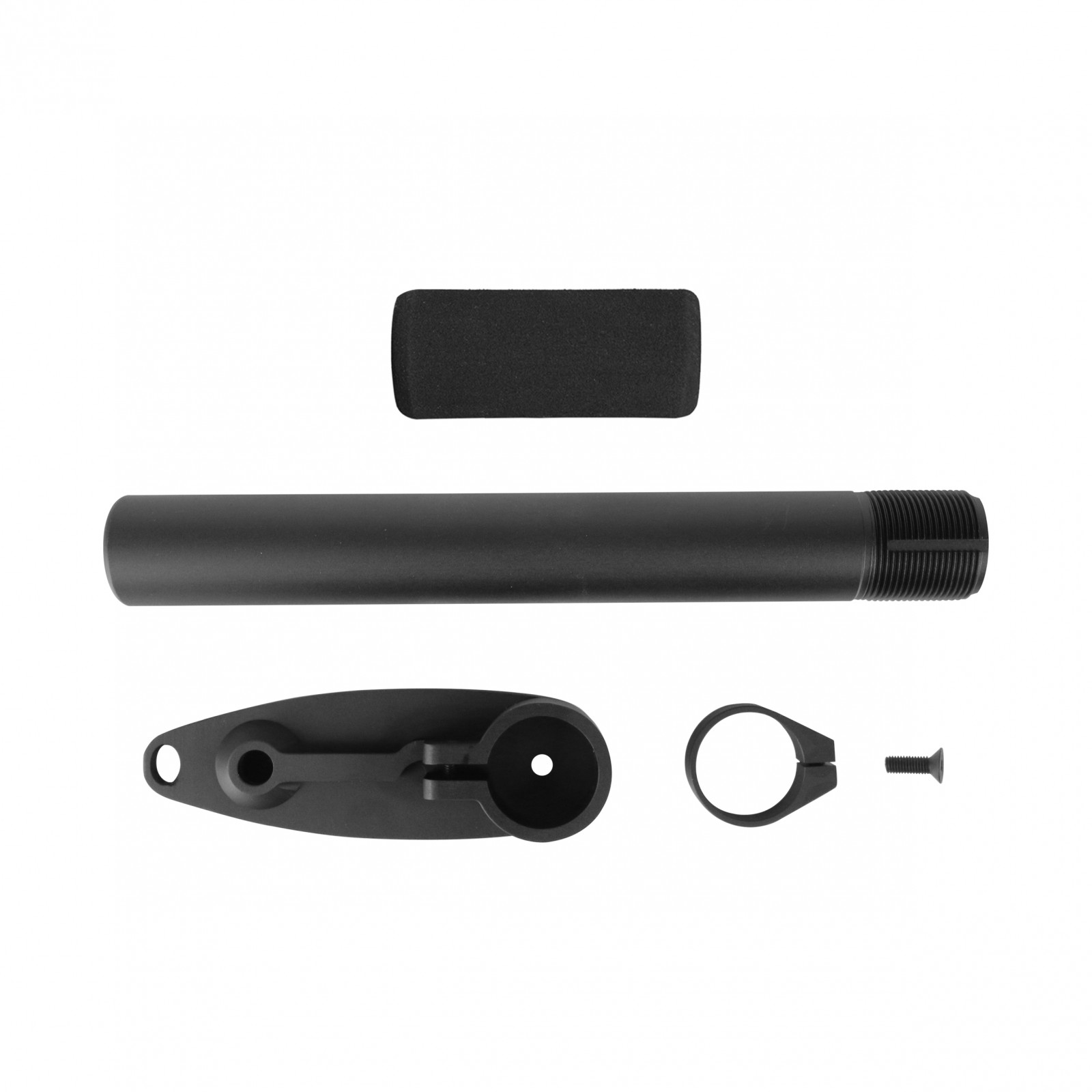 AR-15 "Skeleton" Stock 9" Buffer Tube Kit Butt Plate - OutdoorSportsUSA