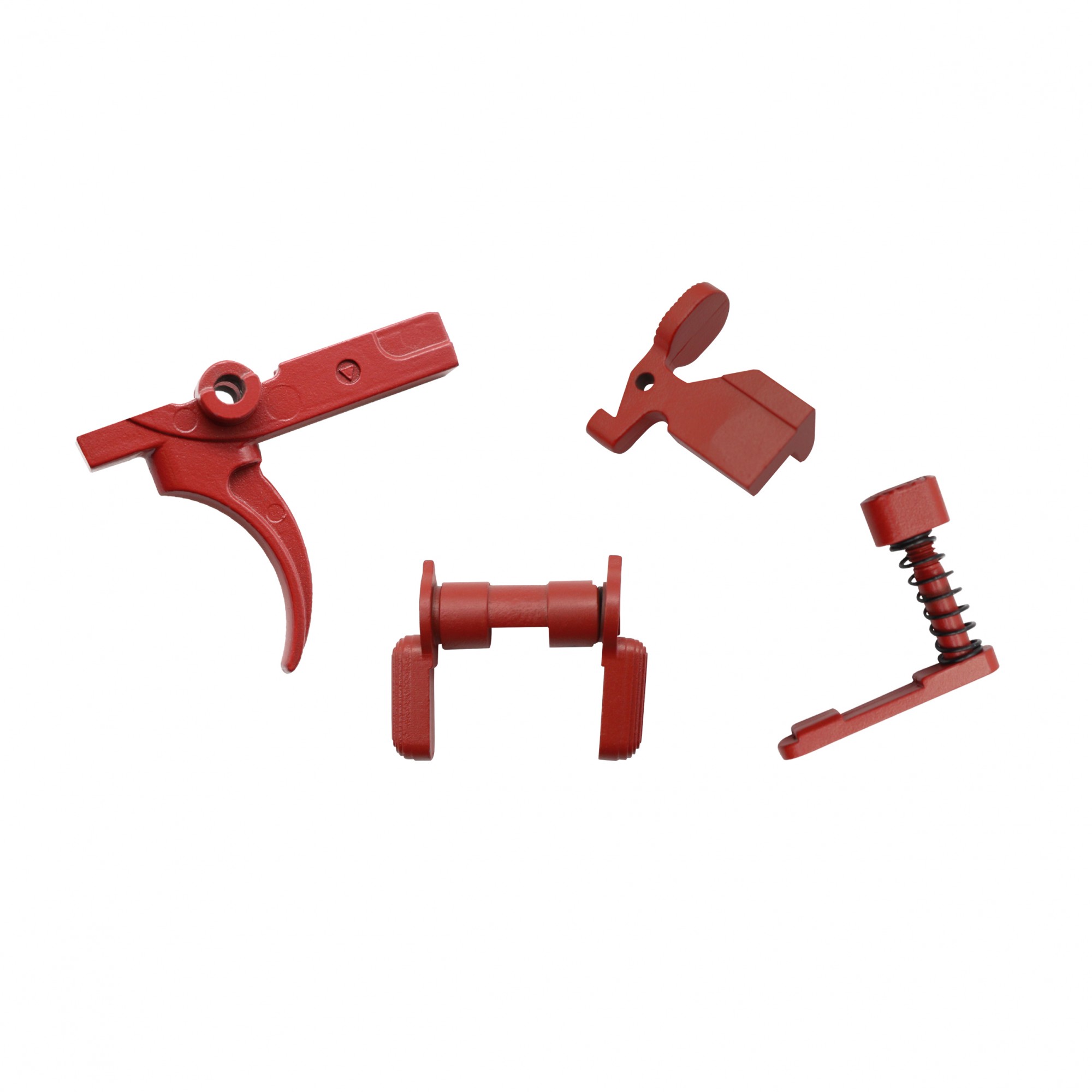 AR-15 Cerakote Lower Parts Bundle Cerakote Red - OutdoorSportsUSA