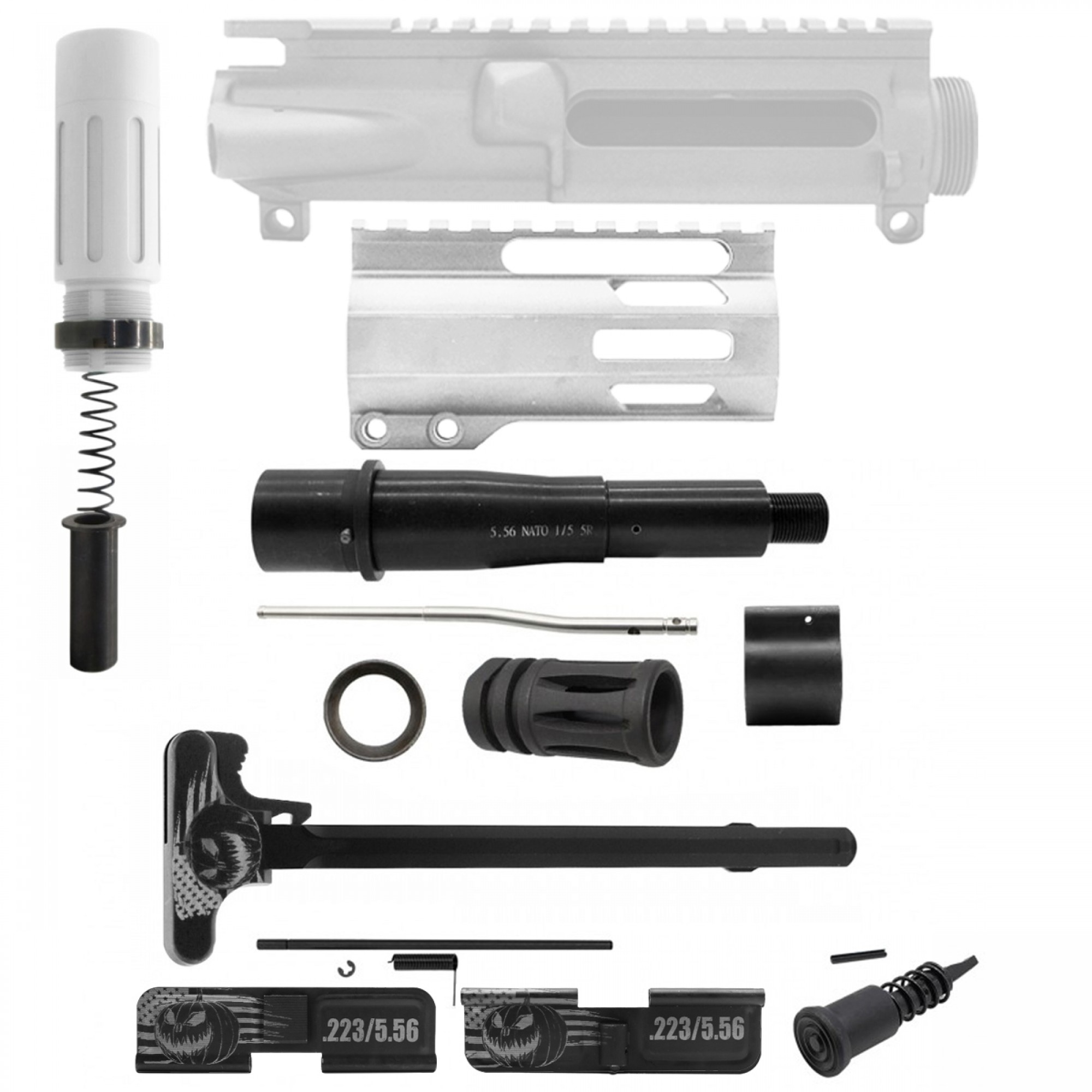 AR-15 .223/5.56 5" Barrel 4" Handguard M Lok| PISTOL UPPER BUILD UPK122 ...