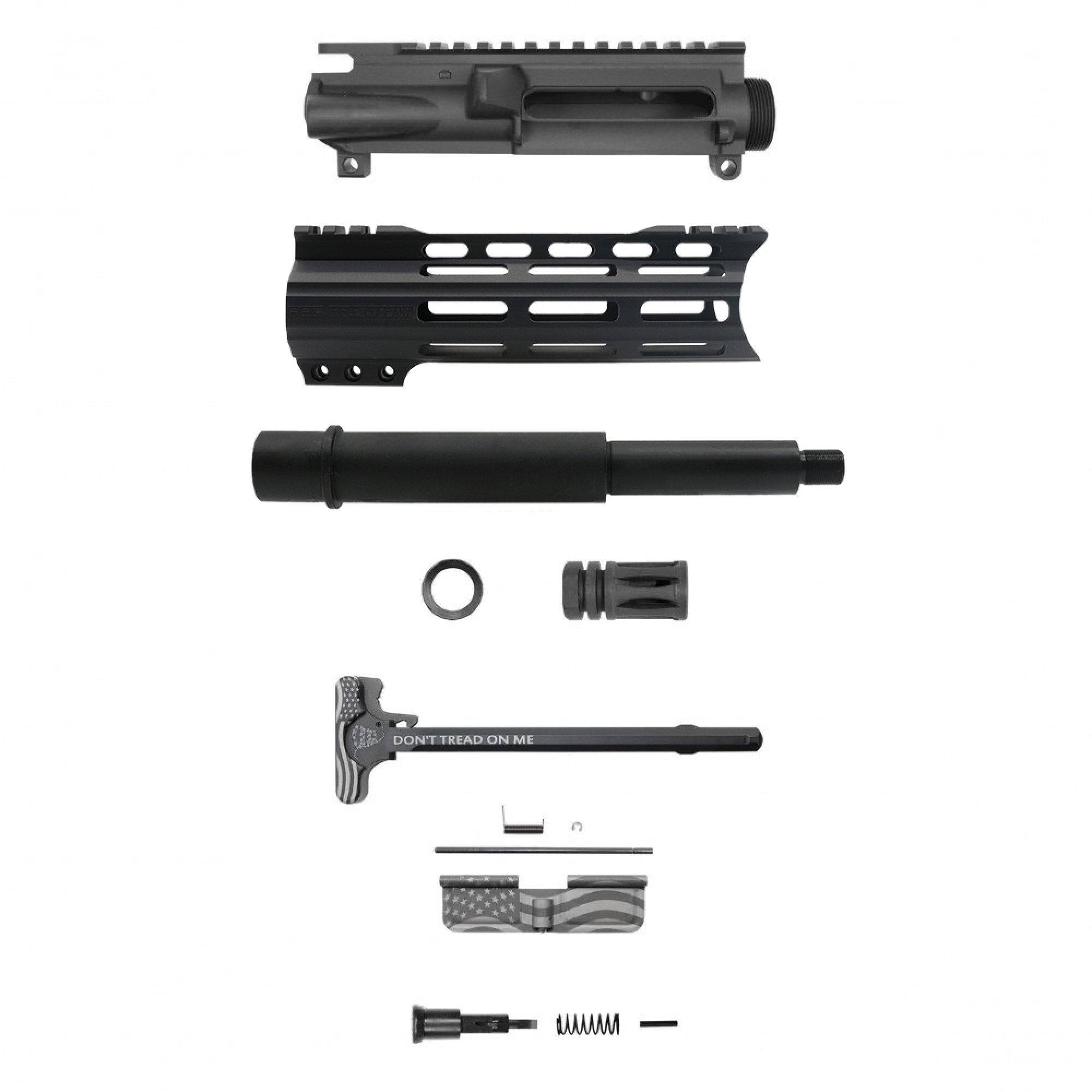 AR-9mm 7.5'' Barrel 7'' M Lok Handguard USA Flag Pistol Upper Build ...