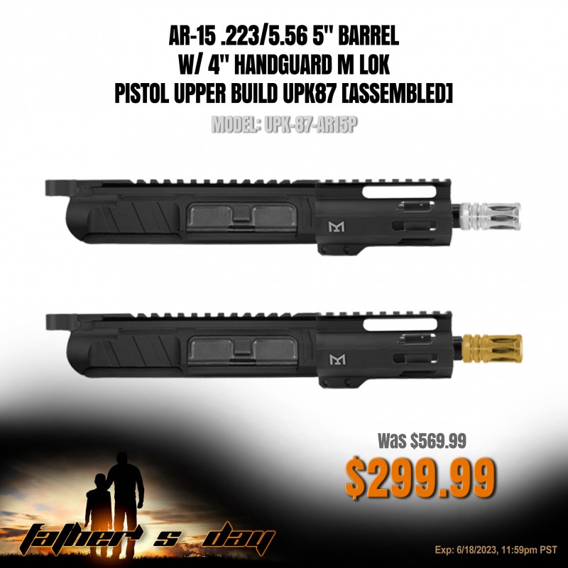 AR-15 .223/5.56 16" Barrel W/ M Lok Handguard Length Options| Carbine ...