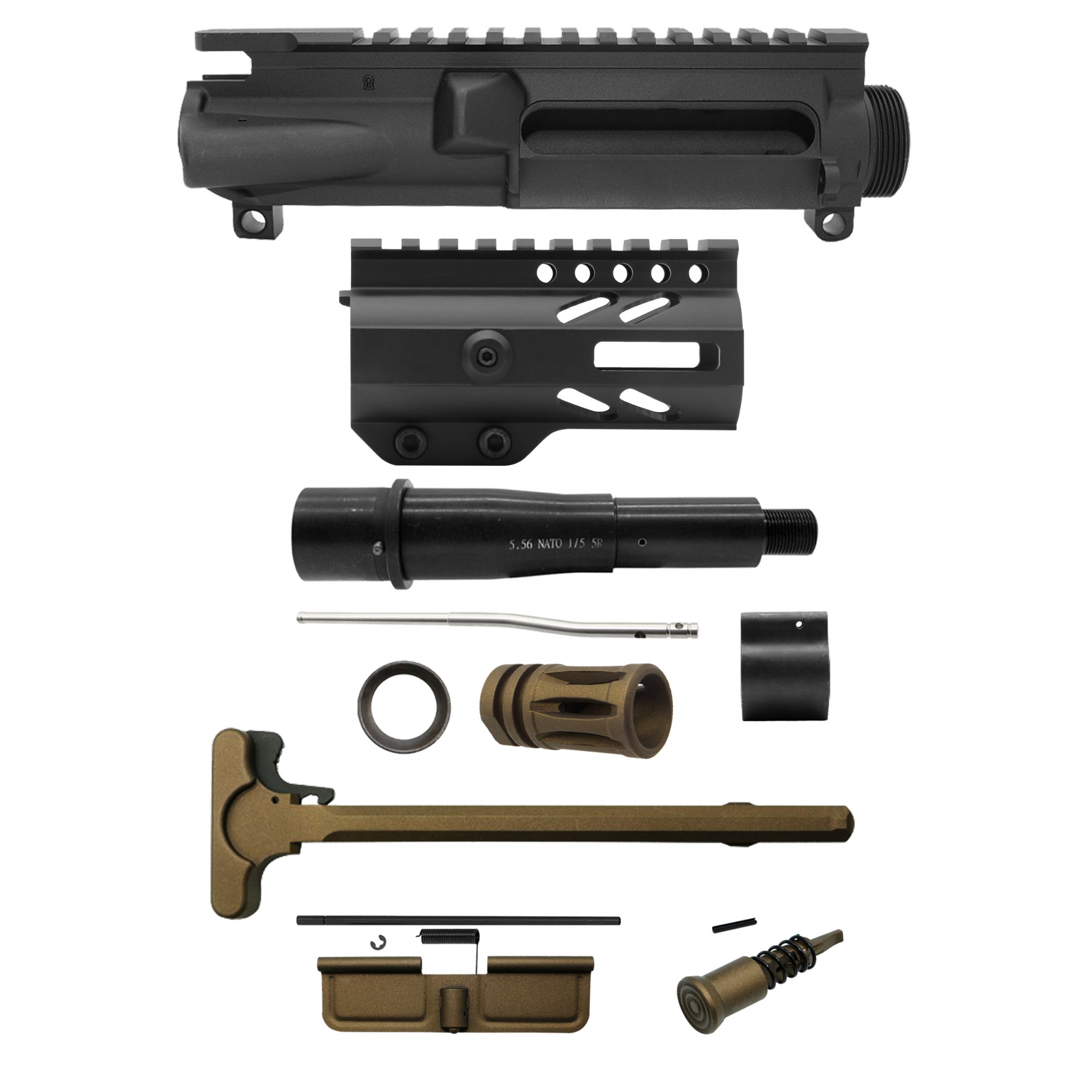 AR-15 .223/5.56 5" Barrel W/ 4" Handguard M Lok| PISTOL UPPER BUILD ...